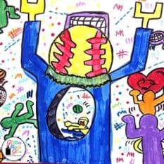 Keith Haring Art Projects for 5th Grade