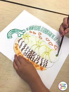 Halloween Art Projects for Kids: Design a Pumpkin & Template