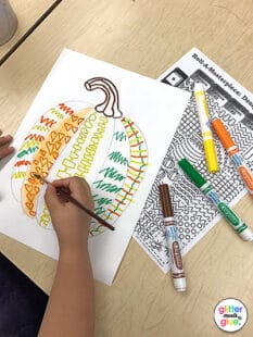 Halloween Art Projects for Kids: Design a Pumpkin & Template