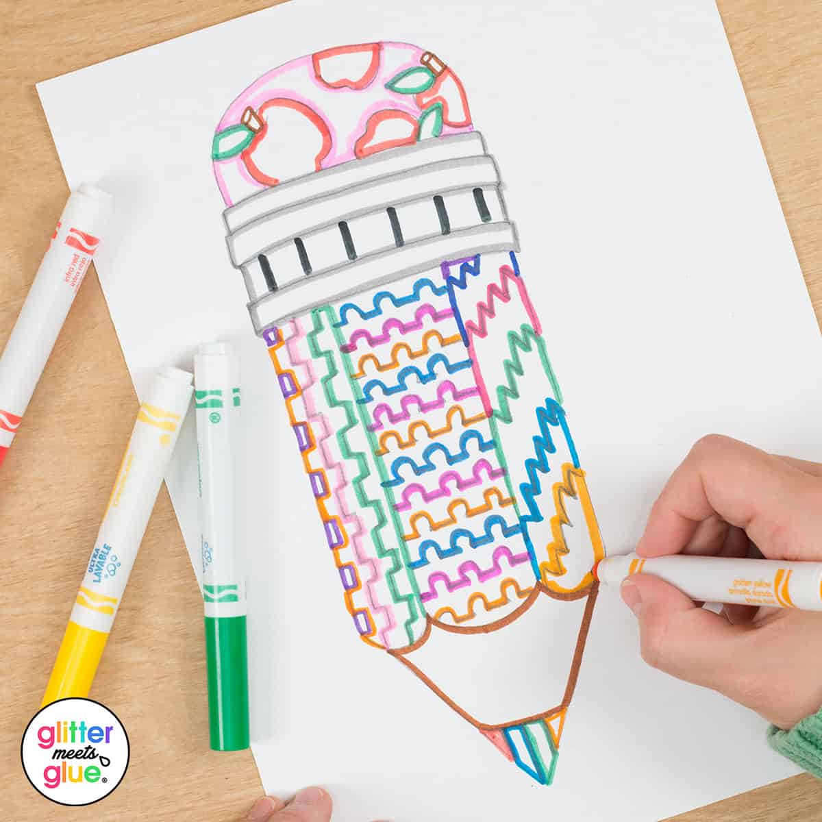 Pencil Art Project for Elementary Kids