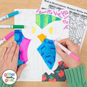 Romero Britto Pop Art Owls – Easy Pop Art Project for Elementary