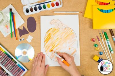 A Cute Pumpkin Art Project for Elementary – Easy Halloween Lesson