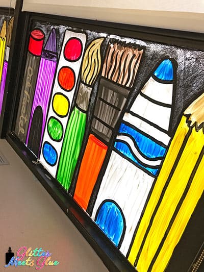 Window Painting in the Art Room
