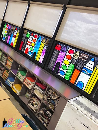 Window Painting in the Art Room