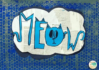 Onomatopoeia Pop Art Word Projects – 5th Grade Art Project Ideas