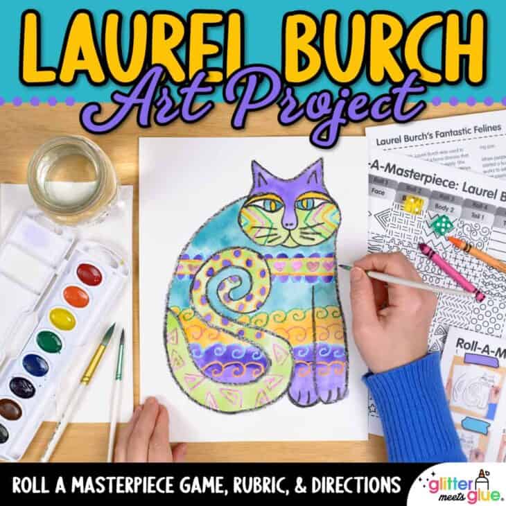 Laurel Burch Cats Art Lesson & Game