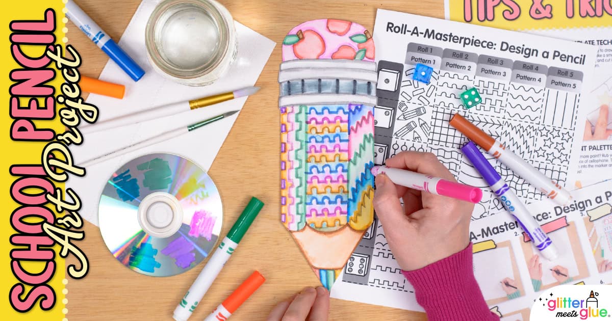 Pencil Art Project & Game – Back to School Art Project & Sub Pan