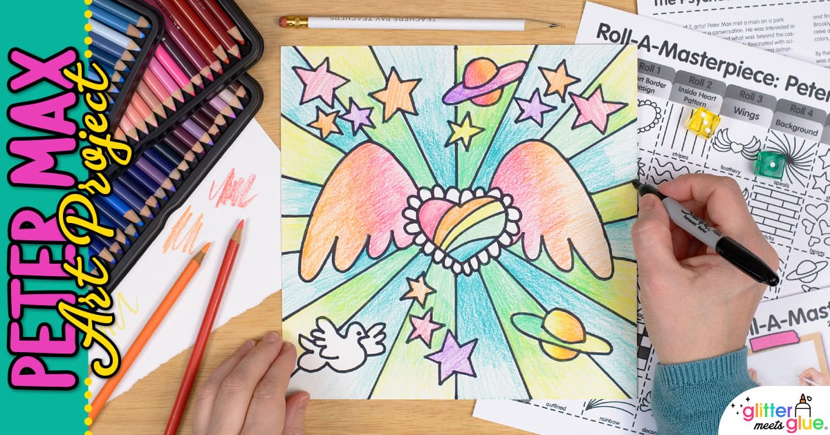 Peter Max Coloring Pages Peter Max (2) Original Mixed Media Drawings