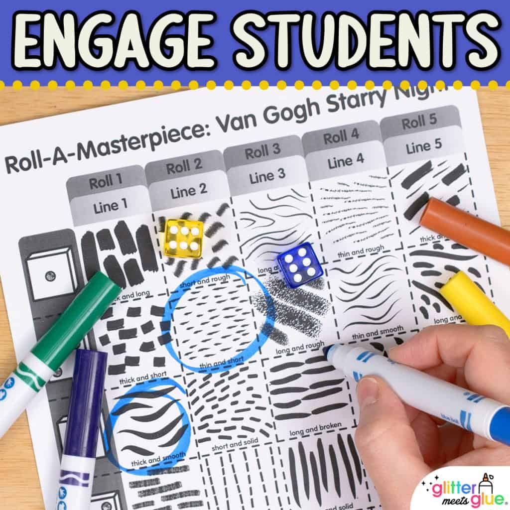 Van Gogh Starry Night Art Game – Intermediate Oil Pastel Project