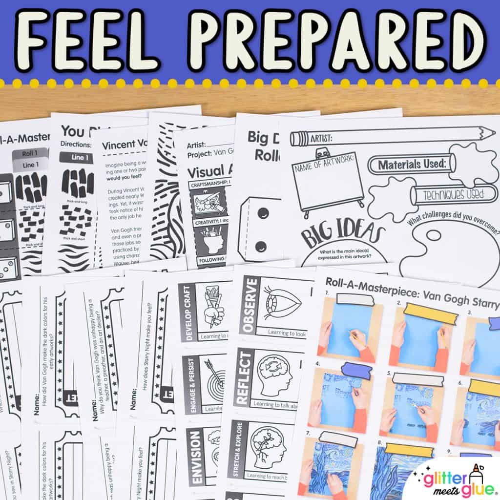 Van Gogh Starry Night Art Game – Intermediate Oil Pastel Project