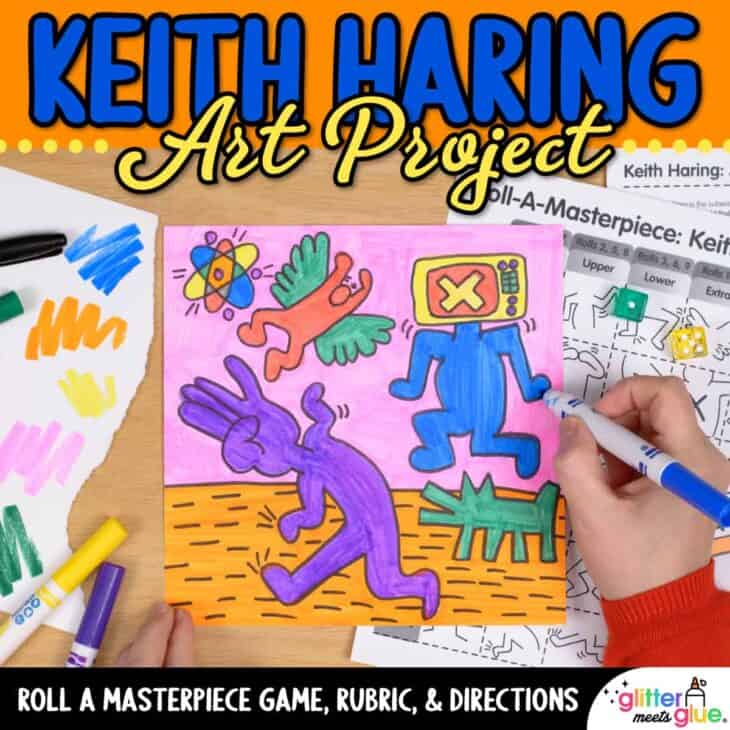 Keith Haring Art Project – Roll a Haring Game & Pop Art Lesson Plan