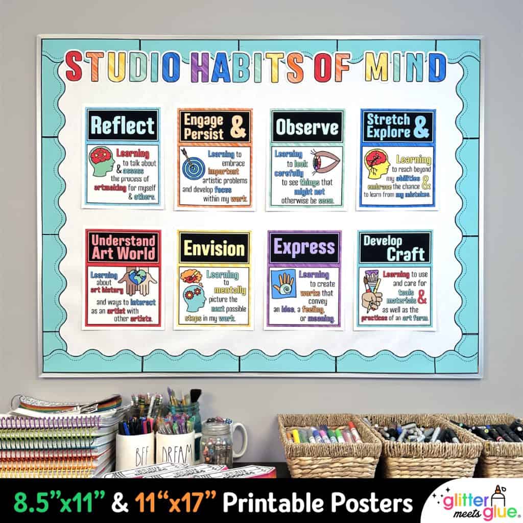 Studio Habits of Mind Posters {Marker Version} – Art Room Posters