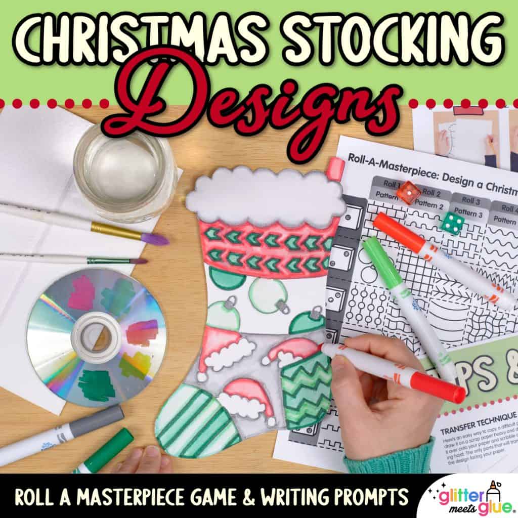Christmas Stocking Art Game – Christmas Art Activities & Sub Plan