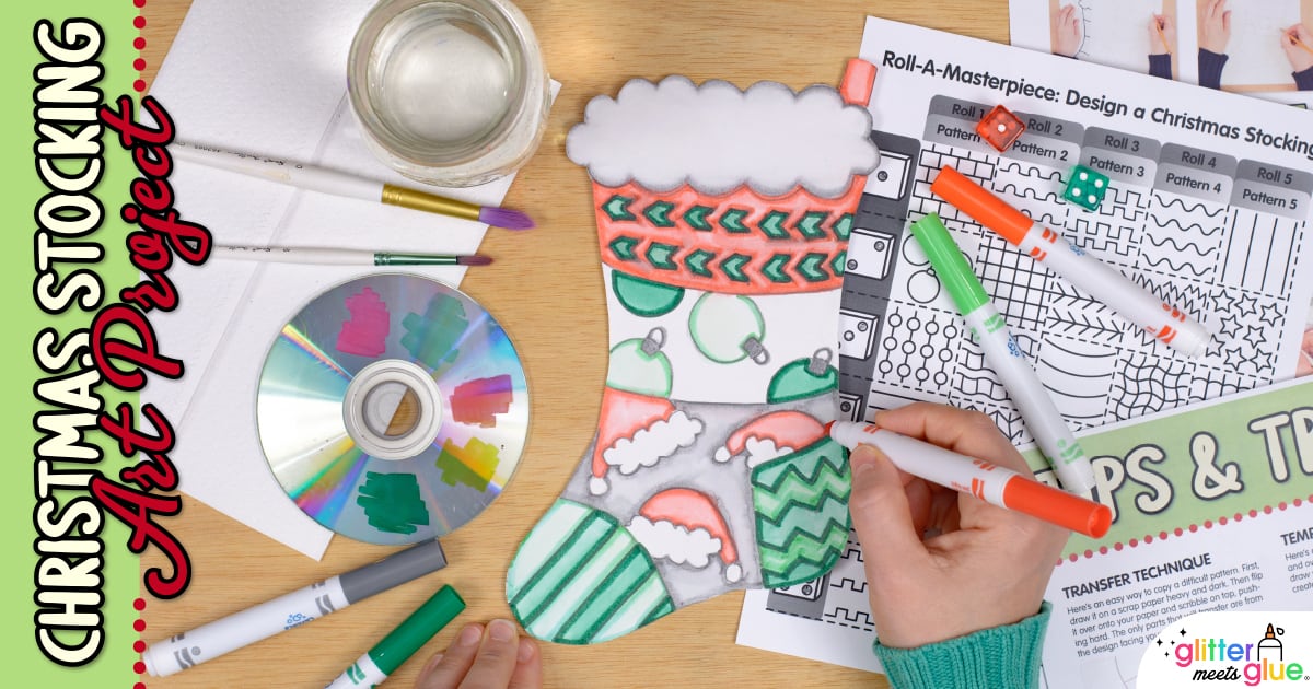 Christmas Stocking Art Game – Christmas Art Activities & Sub Plan