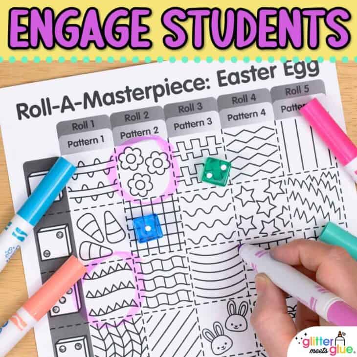 Spring Art Project Bundle – 9 Roll a Dice Games & Writing Prompts