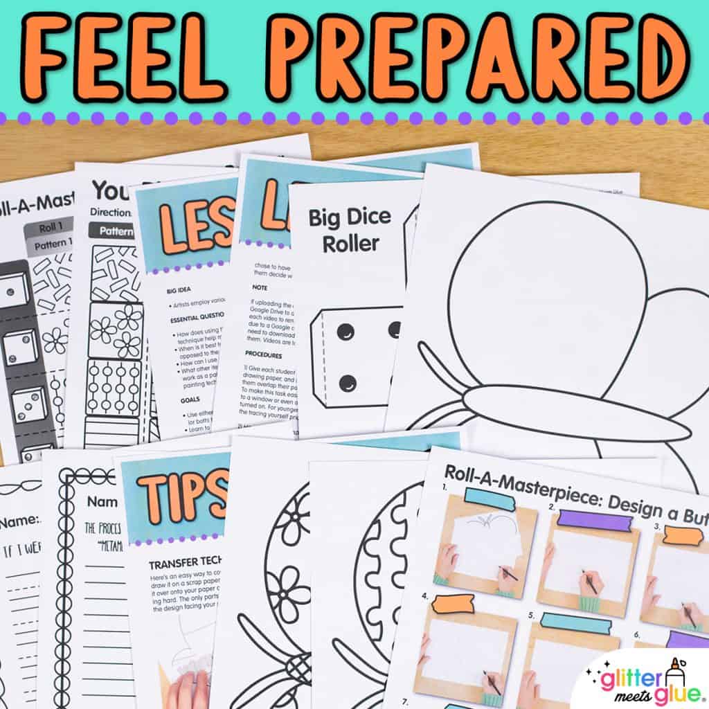 Butterfly Art Project – Spring Art Activities & Elementary Sub Lessons