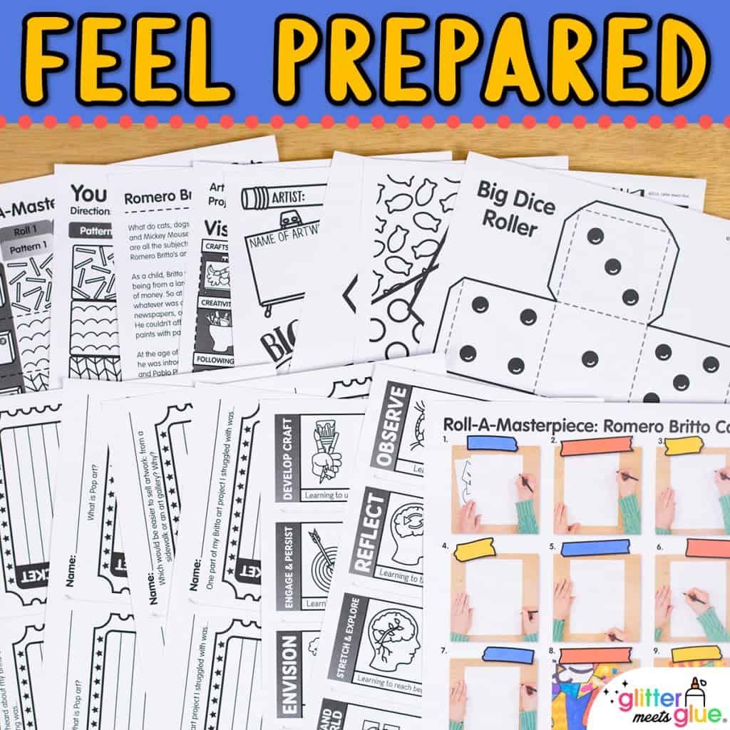 Romero Britto Cats Art Game – Pop Art Project for Elementary Art