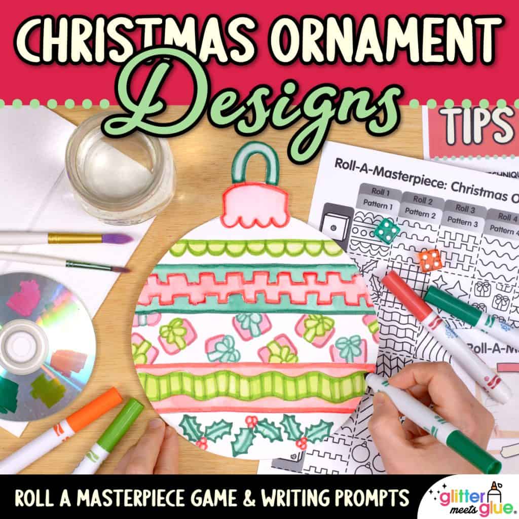 Christmas Ornament Art Game – December Art Project & Sub Plan