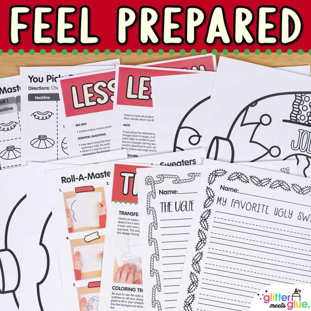 Ugly Christmas Sweater Art Game – Christmas Art Projects & Lesson