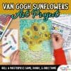 Van Gogh Sunflowers Art Game – Elementary Oil Pastel Art Project