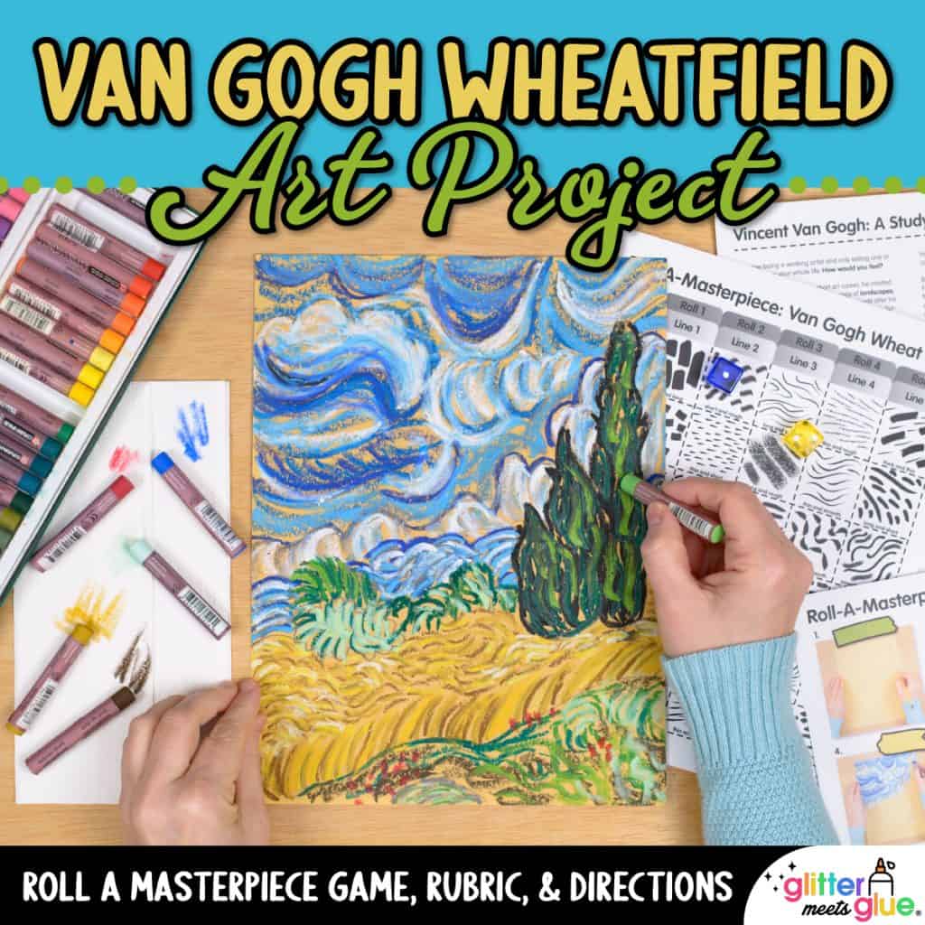 Van Gogh Wheatfield Art Game – Intermediate Oil Pastel Project