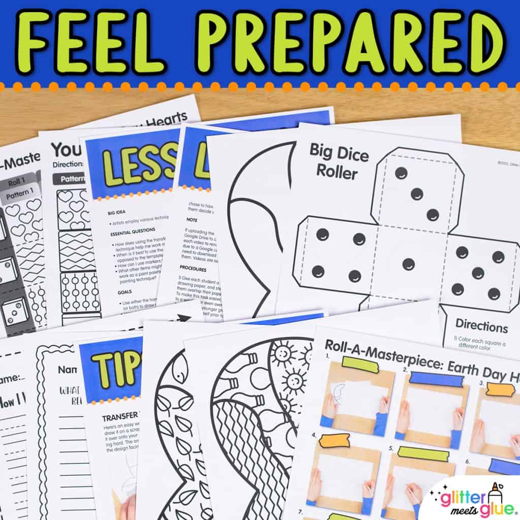 Spring Art Project Bundle – 9 Roll a Dice Games & Writing Prompts