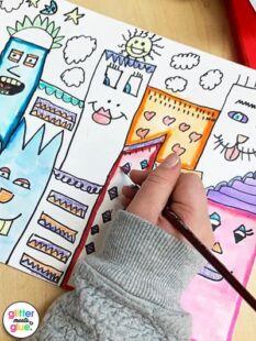 James Rizzi Cityscapes Art Lesson – 4th Grade Art Project Ideas