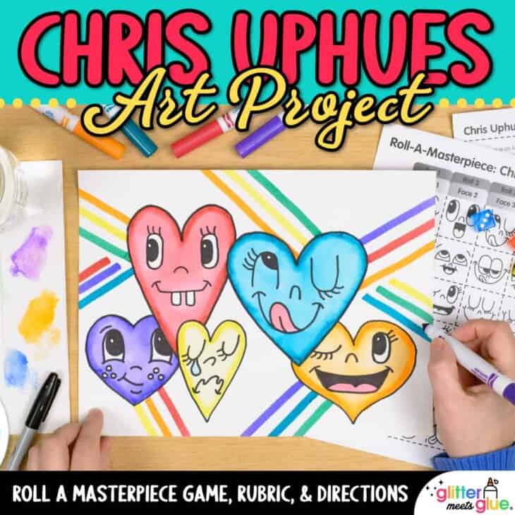 Chris Uphues Hearts Art Game – Valentine's Day Art Project