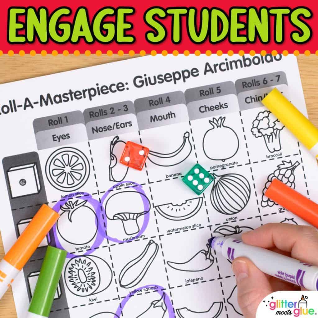 Giuseppe Arcimboldo Art Game – Elementary Art Project & Sub Plan