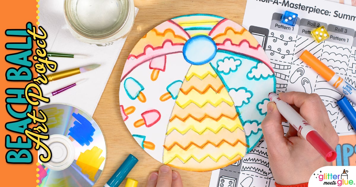 Beach Ball Drawing Game – Summer Art Project & Art Sub Lesson