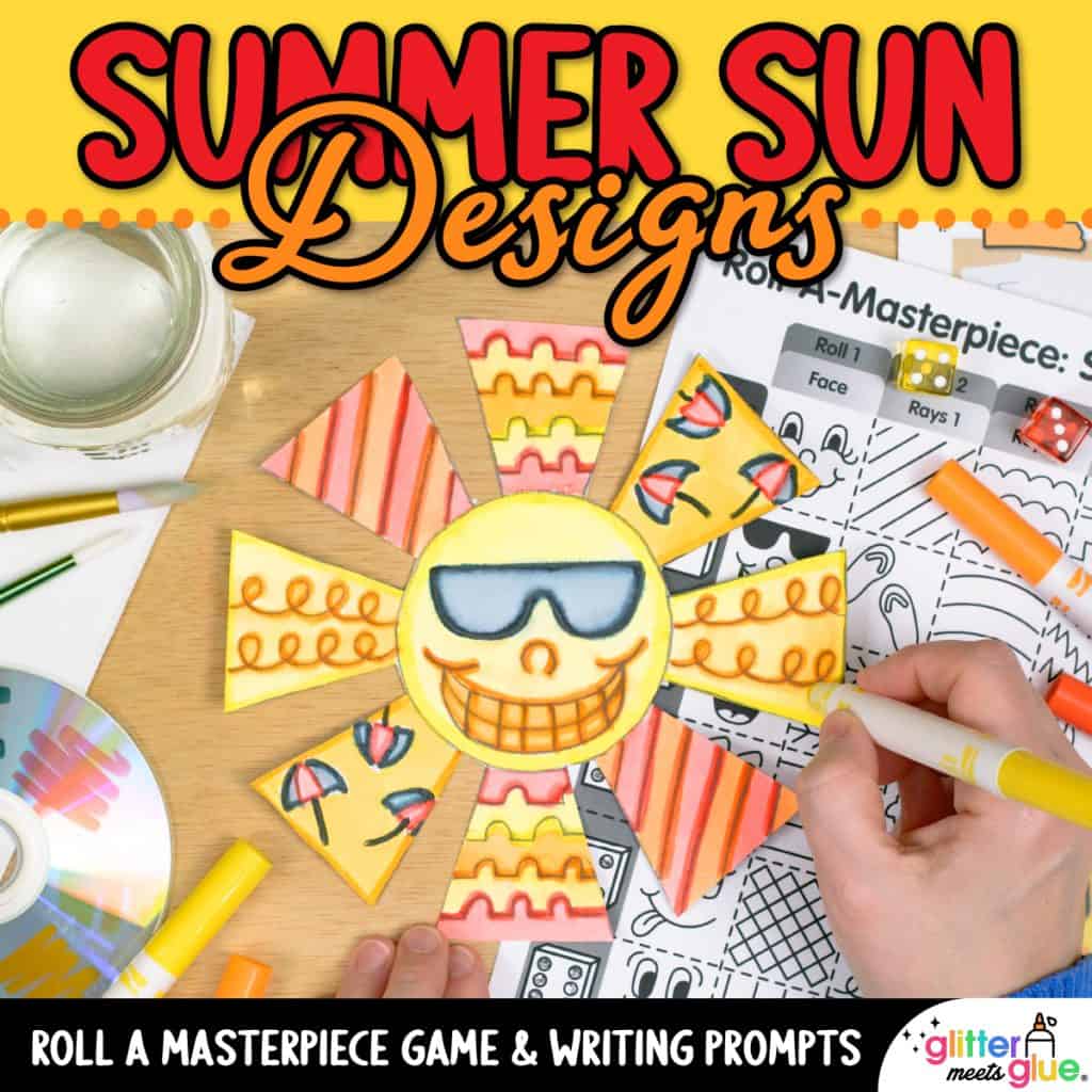 Sun Drawing Art Game – Summer Art Project & Art Sub Lessons