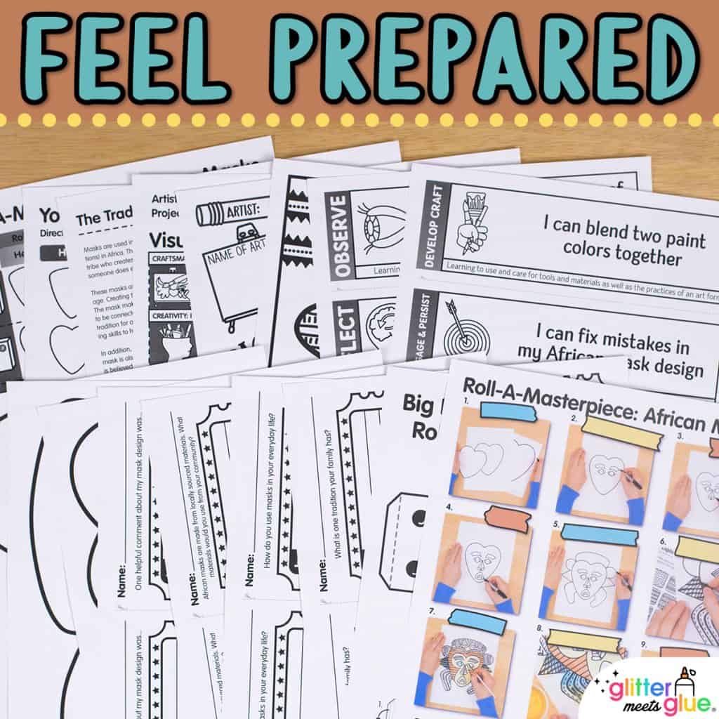 Black History Month Project Bundle – African Masks, Drums, & Kente