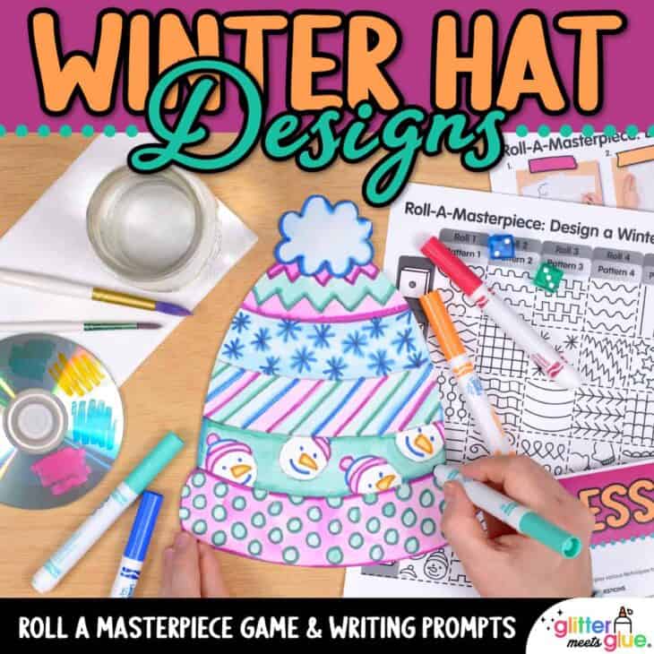 Winter Hat Art Project – 3rd, 4th, & 5th Grade Art Lesson
