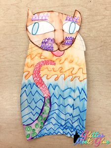 Laurel Burch Cats Art Lesson & Game