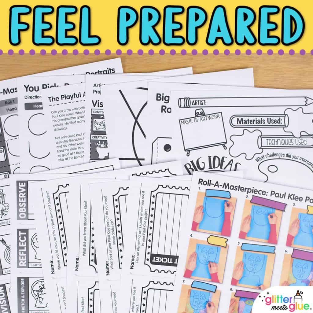 Paul Klee Portrait Art Game – Oil Pastel Art Project & Sub Lesson