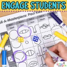 Paul Klee Portrait Art Game – Oil Pastel Art Project & Sub Lesson