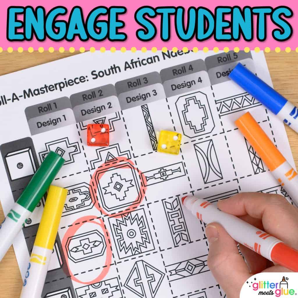 Ndebele Houses Art Game – Black History Month Art Project