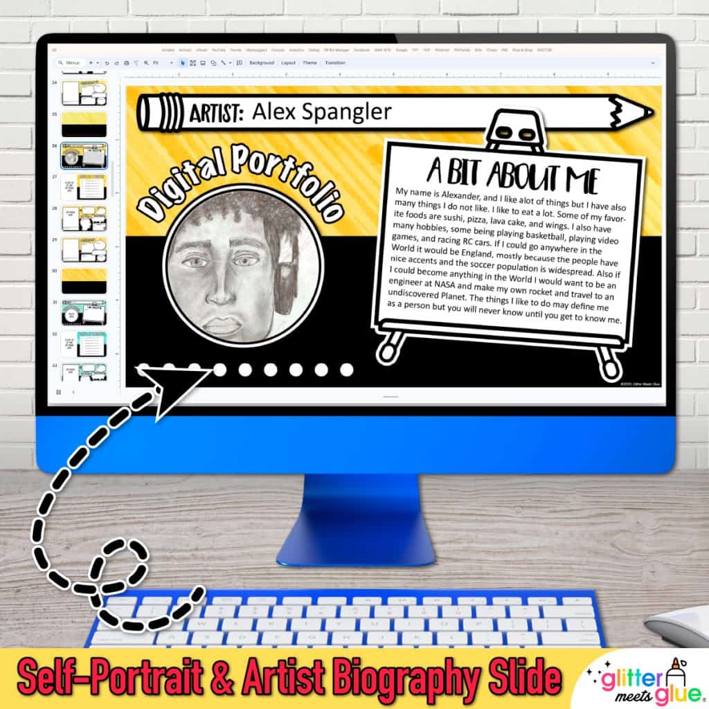 Digital Art Portfolio Templates for Google Drive – Art Critique