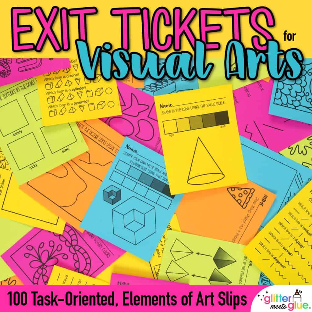 Elements of Art Exit Tickets – Visual Art Formative Assessments