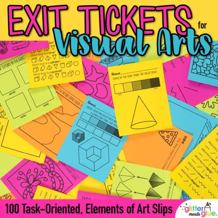 Elements of Art Exit Tickets – Visual Art Formative Assessments