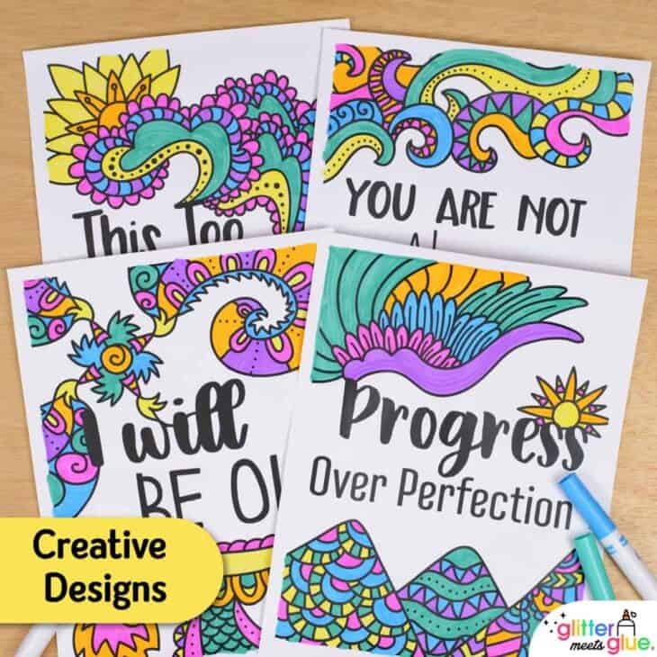 Mental Health Coloring Pages – Mental Health Awareness Month