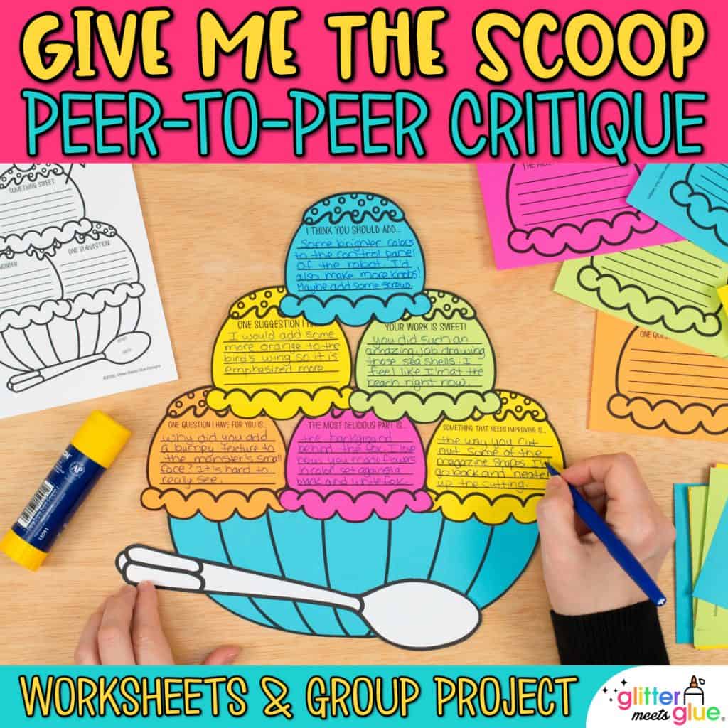 Art Critique Worksheet & Group Activity – Elementary Art Activity
