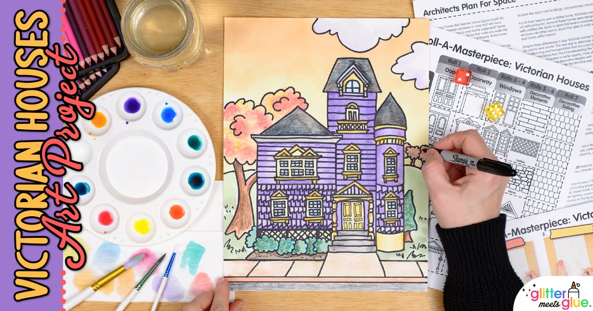 Victorian House Drawing Game – Architecture Art Project Ideas