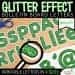 Green Glitter Bulletin Board Letters – Printable Classroom Decor