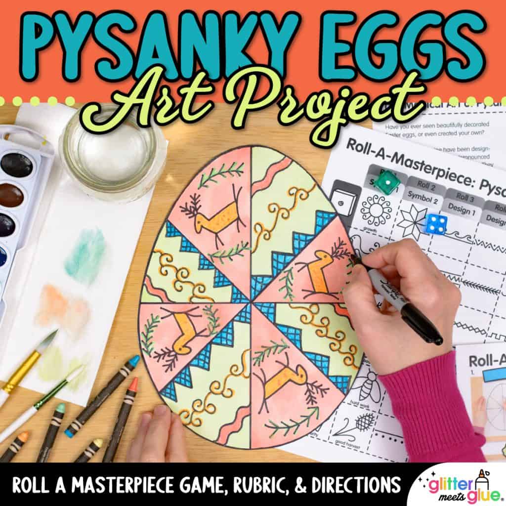 Pysanky Eggs Art Game – Easter Folk Art Project & Art Sub Lessons