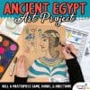 Ancient Egypt Art Game – Intermediate Art Project & Sub Lesson
