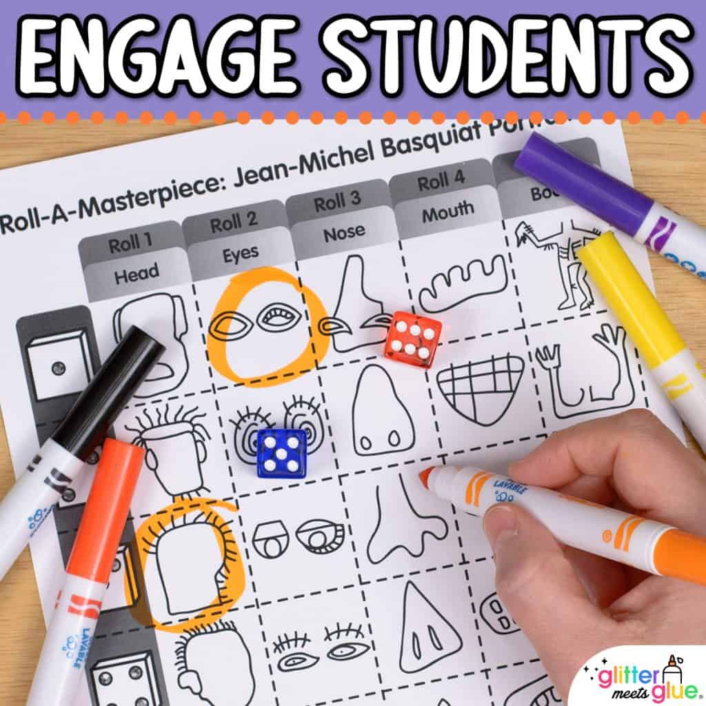 Jean-Michel Basquiat Art Game – Black History Month Art Project