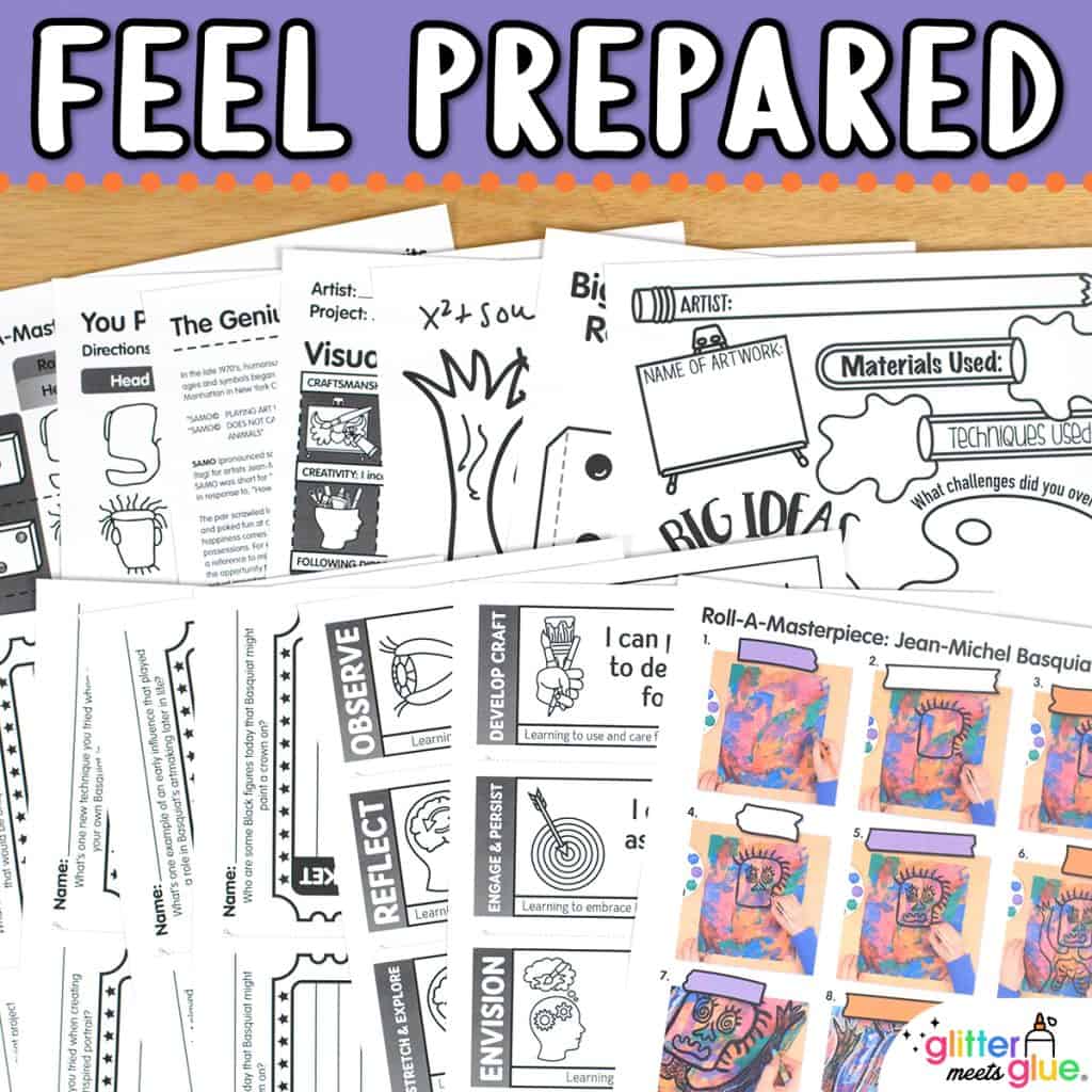 Jean-Michel Basquiat Art Game – Black History Month Art Project