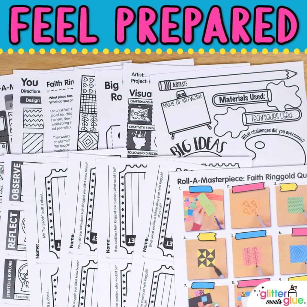 Faith Ringgold Art Game – Black History Month Art Project