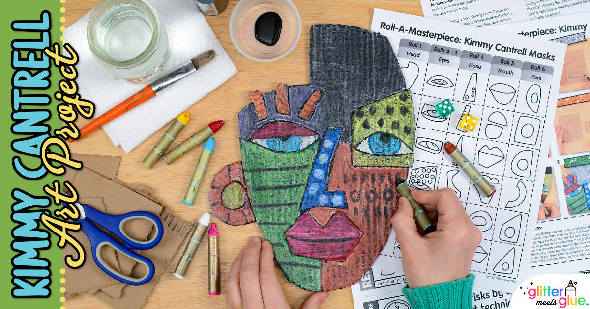Kimmy Cantrell Masks Art Game – Black History Month Art Project